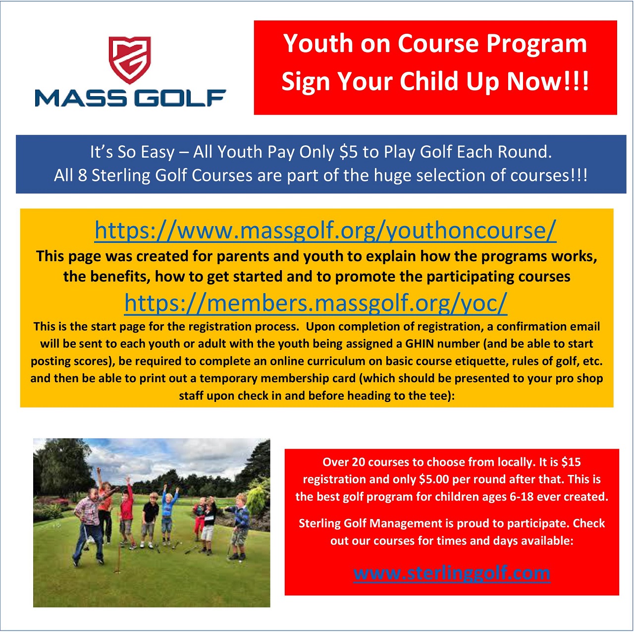 Youth on Course - Chelmsford Country Club